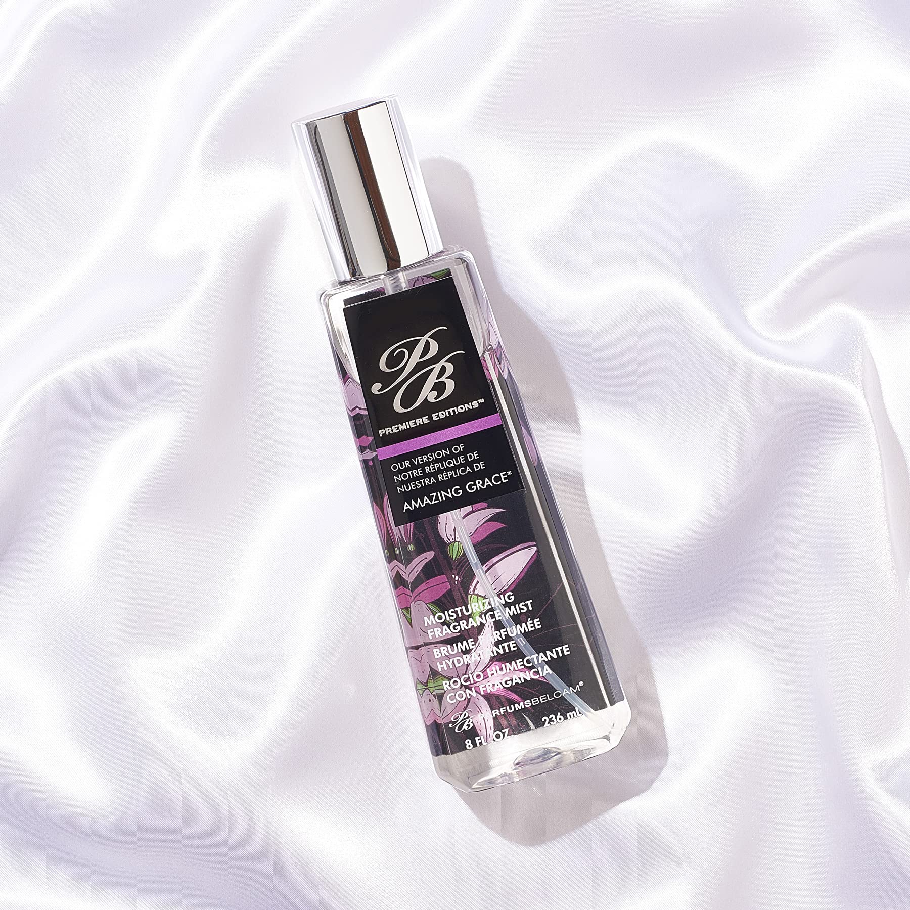 PB ParfumsBelcam Bath Therapy Premiere Edition Version of Moisturizing Mist, Amazing Grace, 8 Fluid Ounce