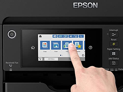 Epson Workforce Pro WF-7820 Color Inkjet Wireless All-in-One Printer - Print Scan Copy Fax - 4.3" Touchscreen Display, 4800 x 2400 dpi, 13"x19", 50-Sheet ADF, 25 ppm, Auto 2-Sided Printing
