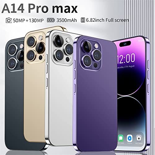 Echoamo A14 Pro MAX Unlocked Smartphone, 6.82-inch HD Screen Phone, 4+128G Dual SIM Phone with A 128G Memory Card for Android 10 (Four Colors to Choose from)