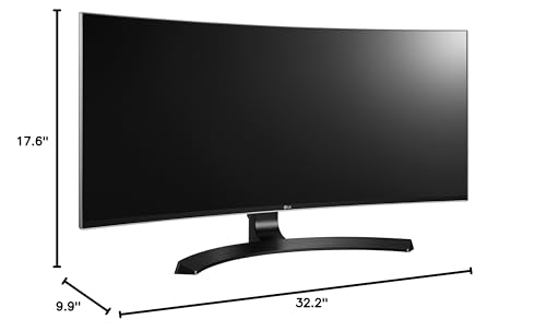 LG 34UC80-B 34-Inch 21:9 Curved UltraWide QHD IPS Monitor with USB Quick Charge