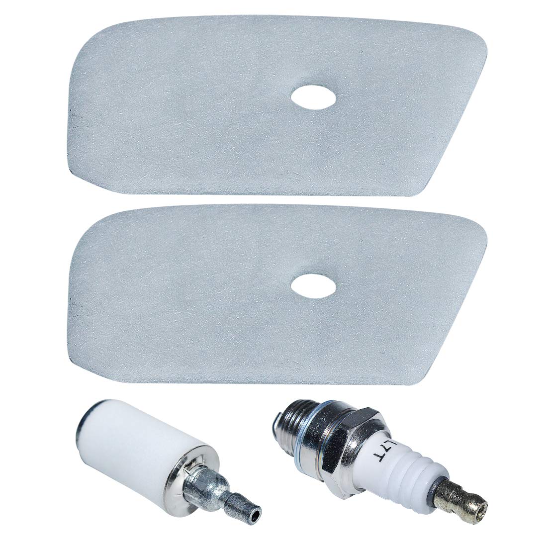 AUMEL 530150253 Air Fuel Filter w/Spark Plug Kit for Husqvarna 124L 125L 125C 125R 125RJ 128L 128LD 128LDX 128C 128CD 128R String Trimmer