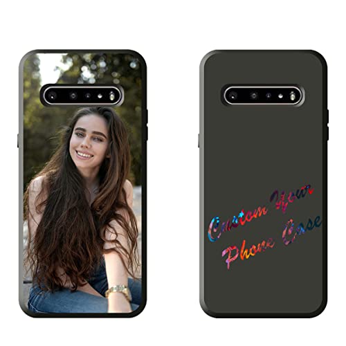 GSDMFUNNY Custom Photo Text Phone Cases for LG V60 ThinQ 5G Personalized Picture Protective Cases Compatible with LG V60 ThinQ 5G Black TPU and Hard PC Phone Case Gifts