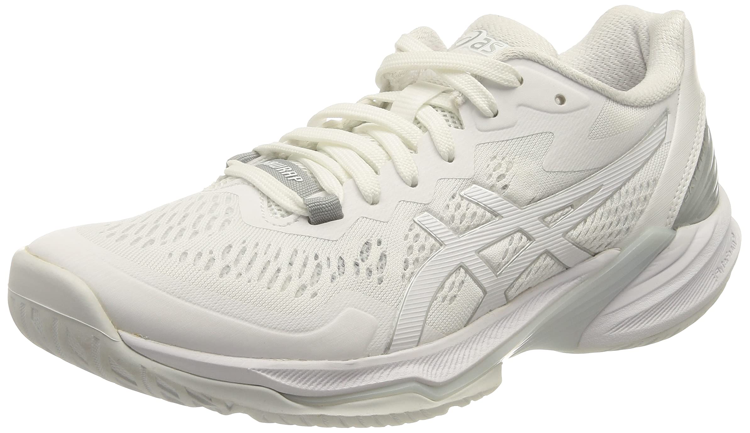 ASICS Women's Sky Elite FlyteFoam 2 Volleyball Shoes, 7.5, White/White