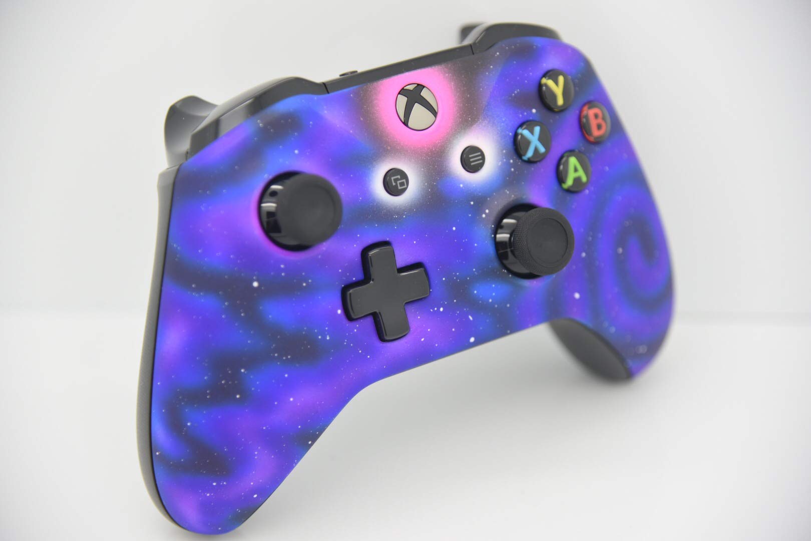 Hand Airbrushed Fade Custom Controller - Compatible with Xbox One (Matte Space)