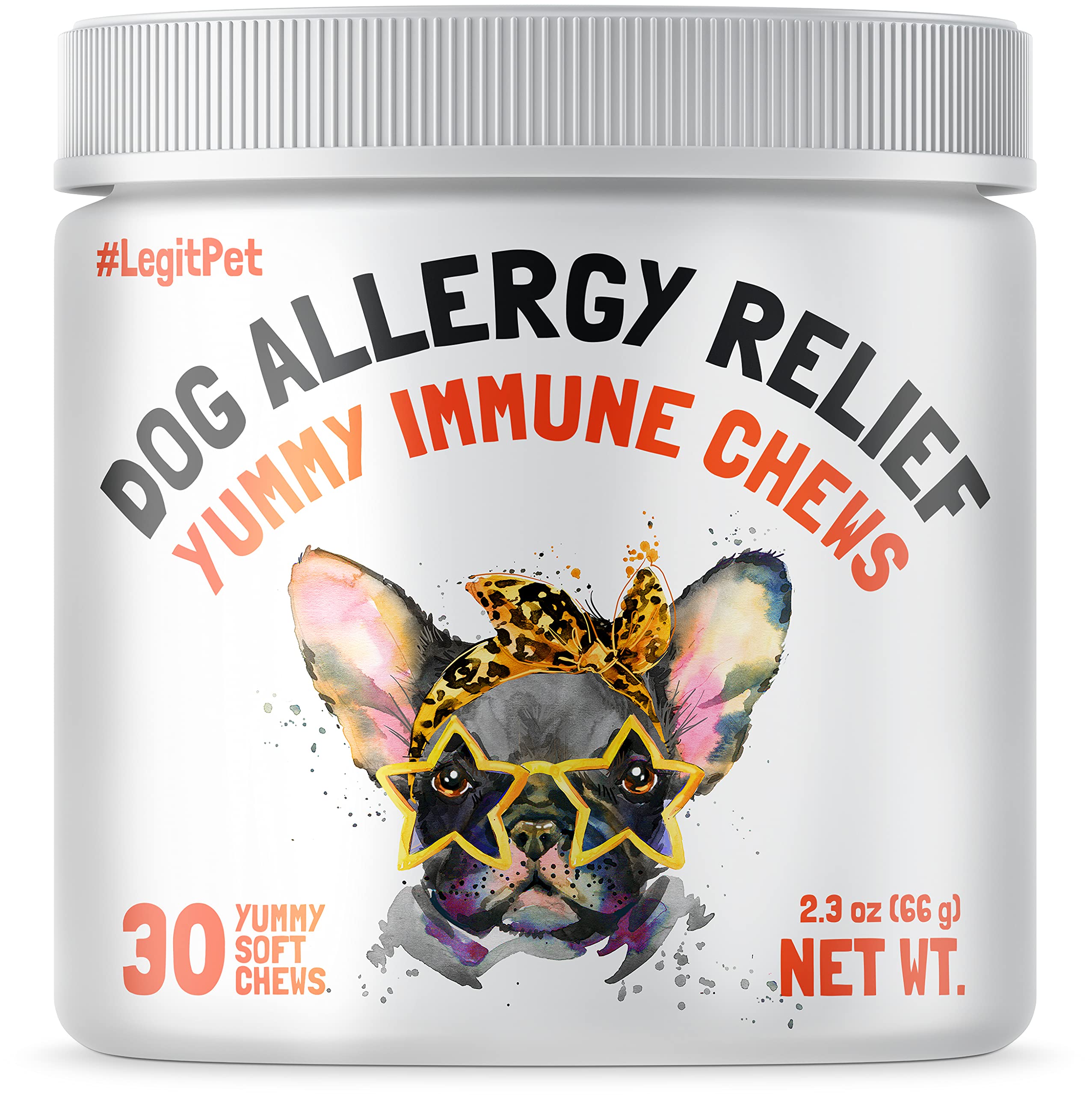 LEGITPET Dog Vitamins & Hip & Joint Supplement & Allergy Relief Chews & Calming Treats Bundle
