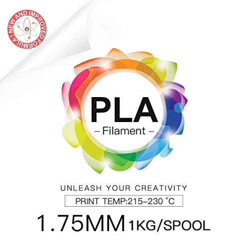 Inland PLA 3D Printer Filament 1.75mm - Dimensional Accuracy +/- 0.03mm - 1kg Cardboard Spool (2.2 lbs) β Fits Most FDM/FFF Printers β Odor Free, Clog Free Filaments - Blue