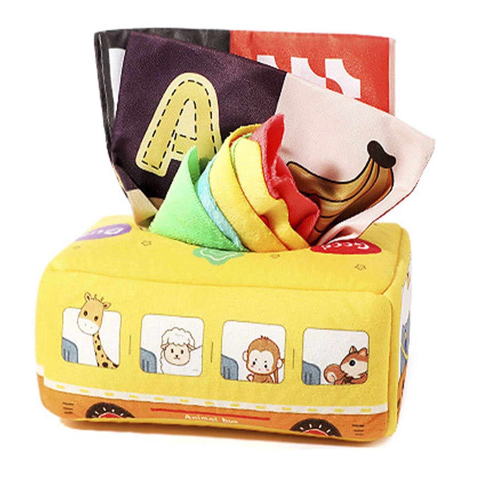 Baby Tissue Box Toy Baby Magic Tissue Box Baby Sensory Tissue Box Tissue Box Toys for Babies 6-12 Months