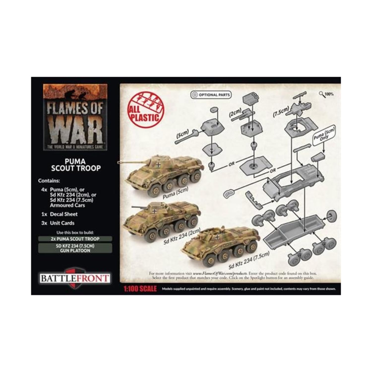Flames of War: Late War: German: Puma Scout Troop (GBX172)
