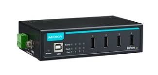 MOXA UPort 404-4 Ports Industrial-Grade USB Hub, with Adapter, 0 to 60°C Operating Temperature