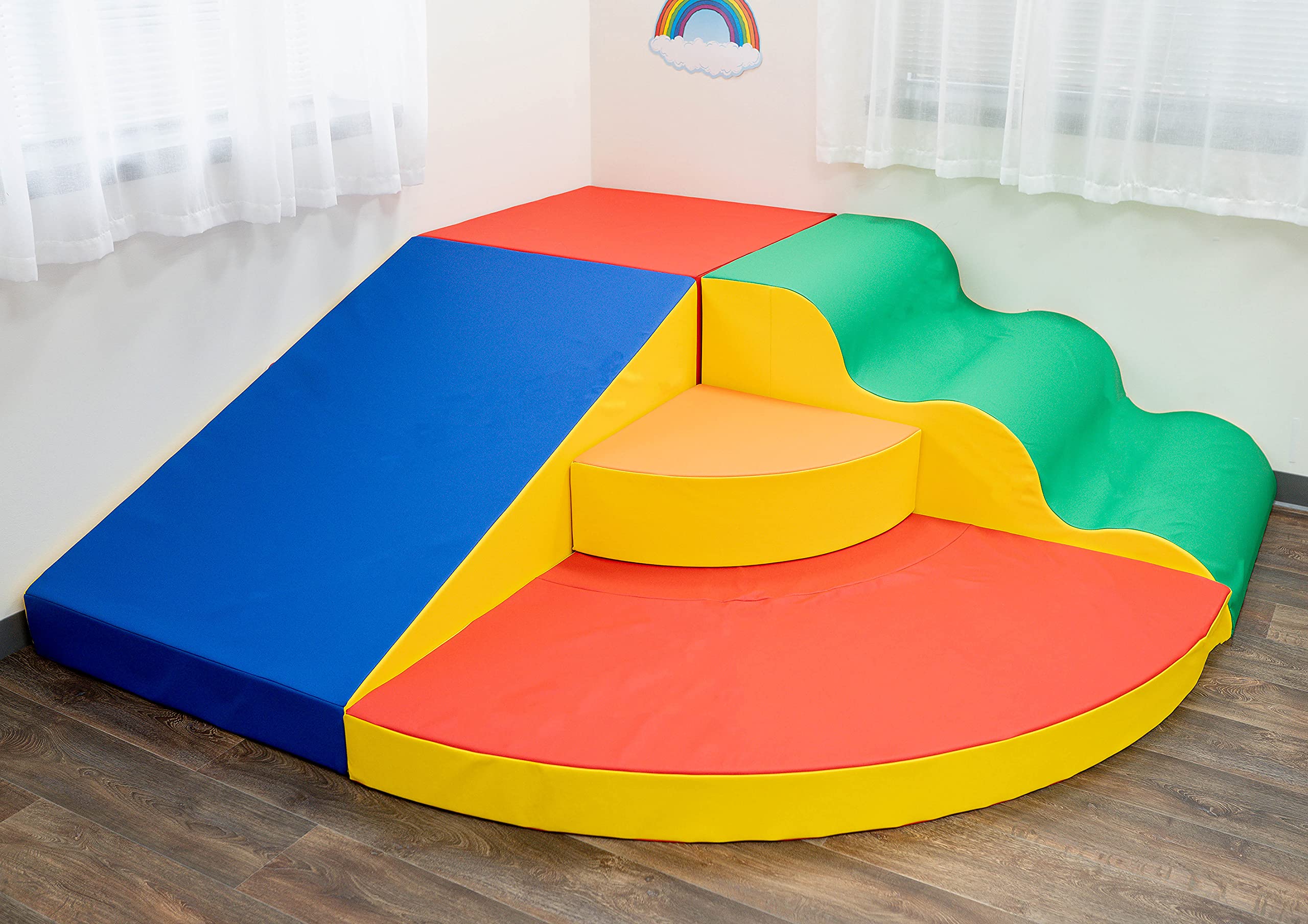 Children's Factory School Age Corner Colossus, Kids Climbing/Jumping/Sliding Indoor Play Equipment, Classroom Furniture for Elementary School/Playroom