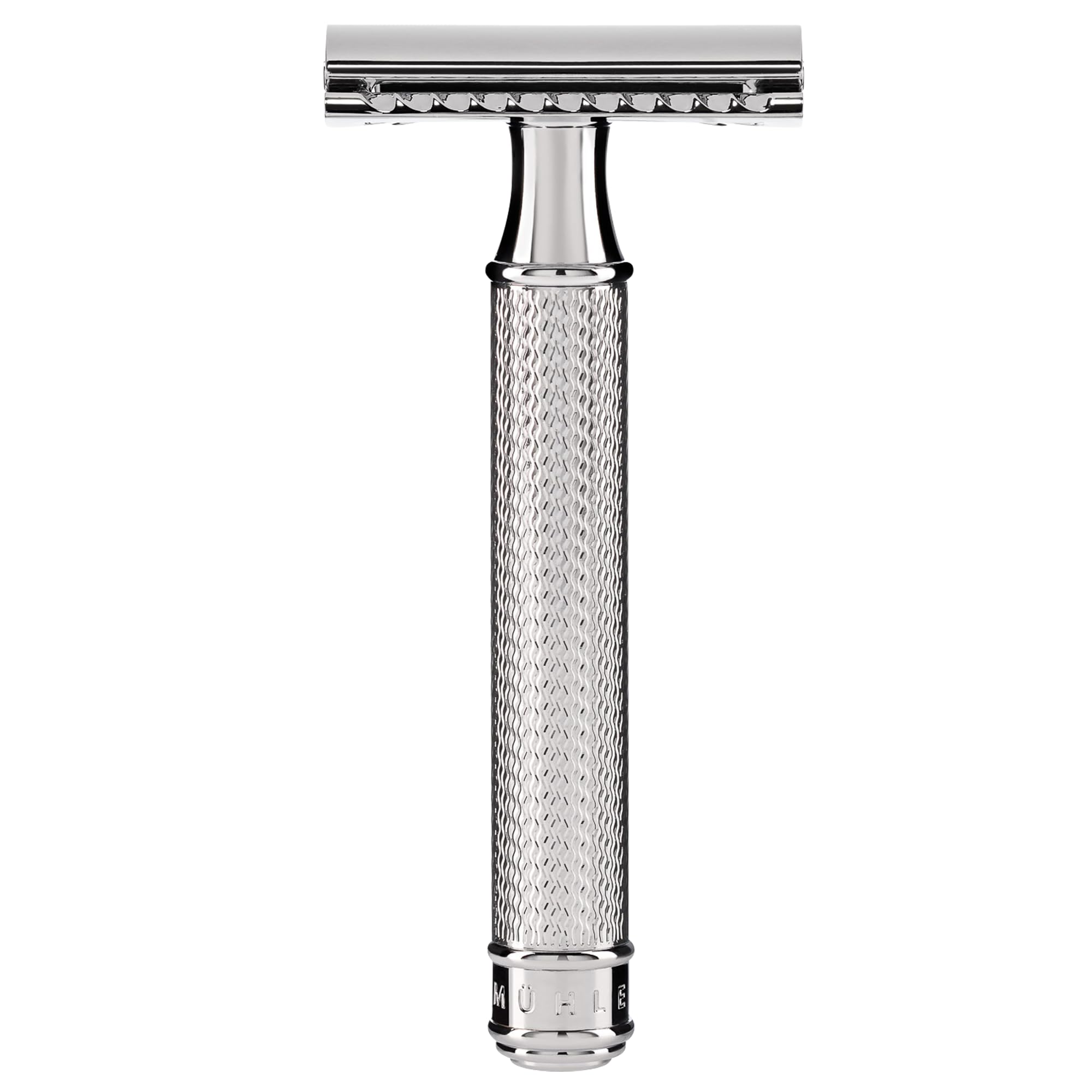 MÜHLE Chrome Silvertip Badger Safety Razor (Closed Comb) Shaving Set - Perfect for Every Day Use, Barbershop Quality Close Smooth Shave