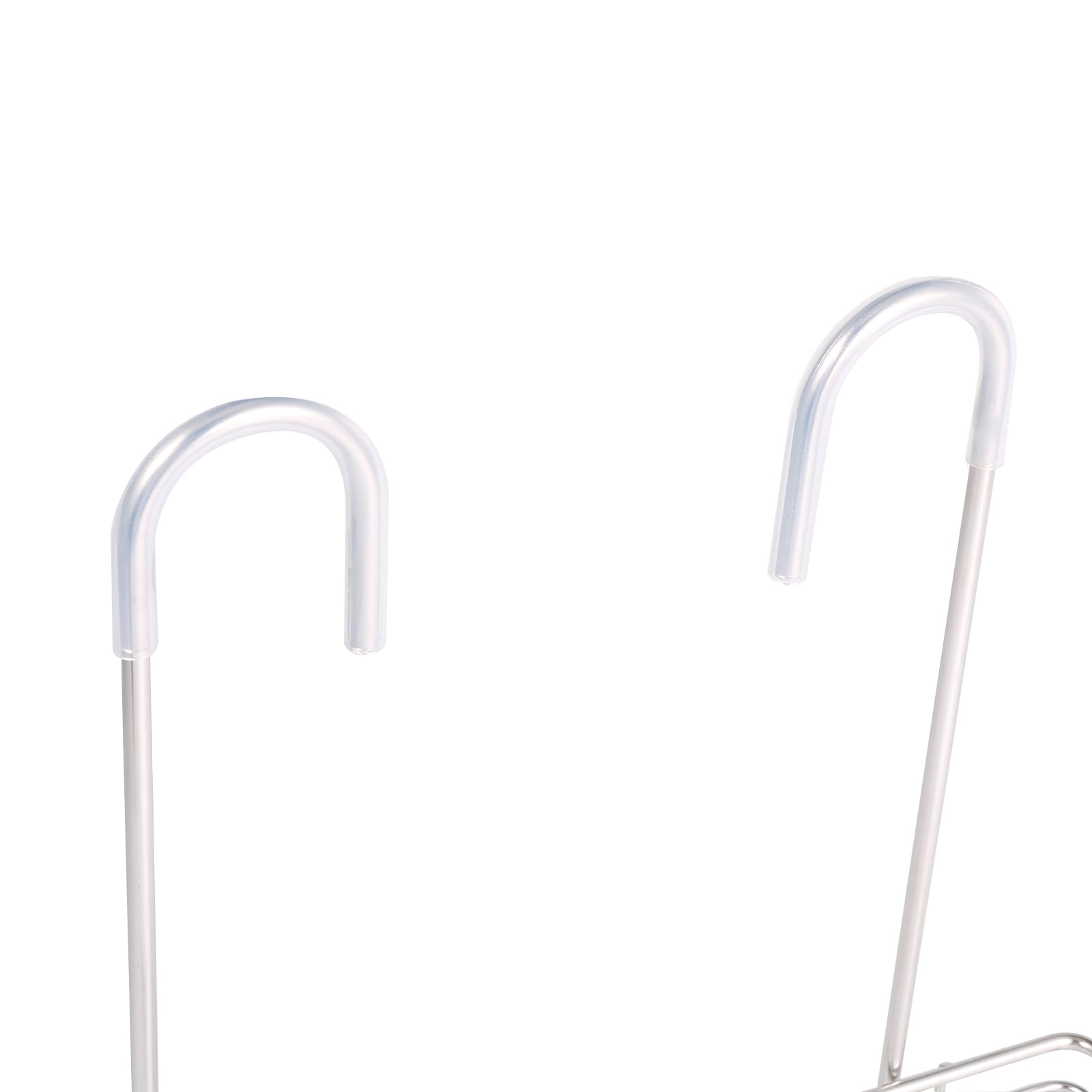 Risbay 1Set Silver Shower Shelf Stainless Steel Shower Caddy Hanging No Drilling Shower Racks Bath Shower Shelves Rack