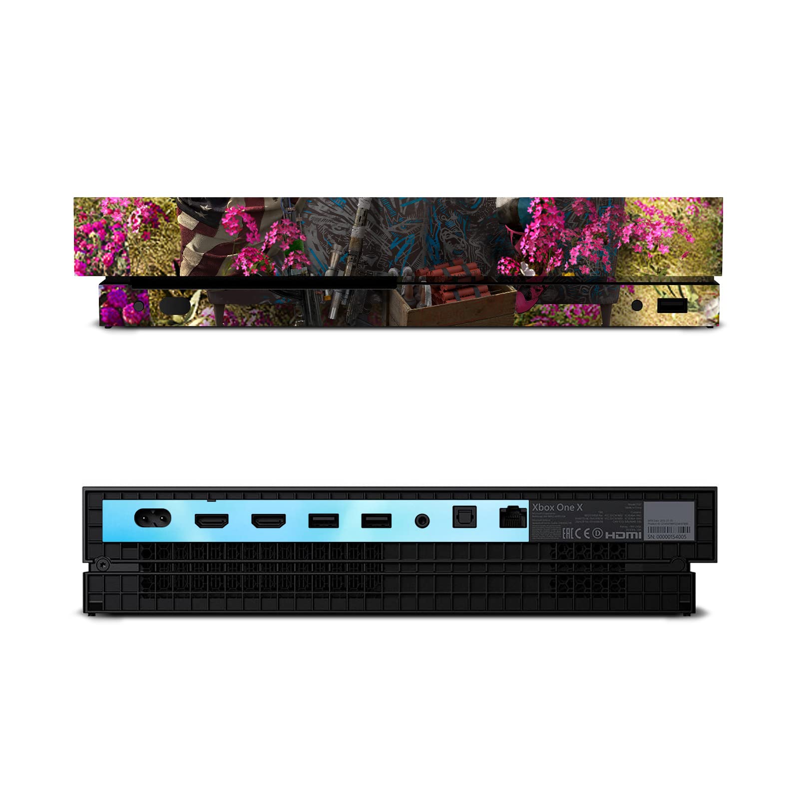 Head Case Designs Officially Licensed Far Cry Twins Couch New Dawn Key Art Vinyl Sticker Gaming Skin Decal Cover Compatible With Xbox One X Console and Controller Bundle
