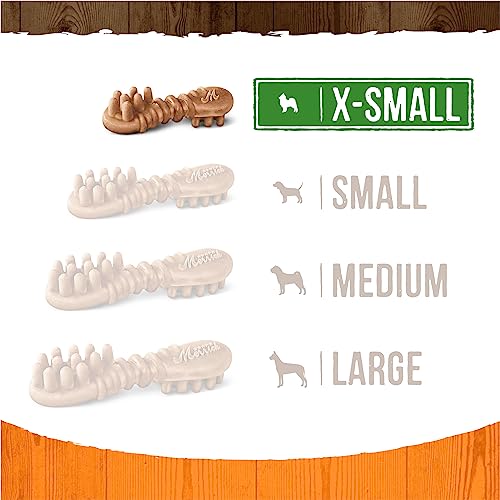 Merrick Fresh Kisses Natural Dental Chews, Treats Infused with Pumpkin and Cinnamon for Tiny Dogs 5-15 Lbs - 5.3 oz. Pouch