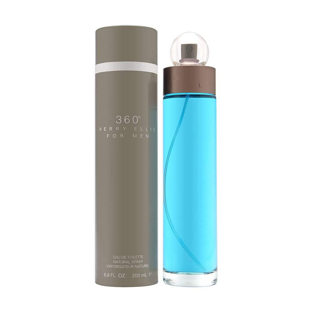 Perry Ellis 360 For Men Eau De Toilette Spray 6.7 Ounces, clear