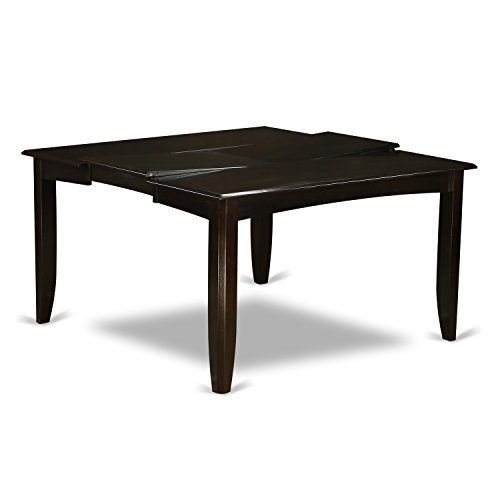 East West Furniture PFCA9-CAP-W 9 Pc Dining room set Table with Leaf and 8 Dinette Chairs, 9 Pieces