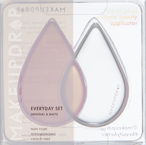 MAKEUPDROP Silicone Beauty Applicator Clear & Pink Everyday Set