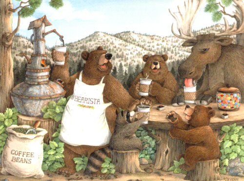 Leanin' Tree Funny Greeting Cards - Laughing Bear Art [AST90760] - 20 Greeting Cards with Full-color Interiors