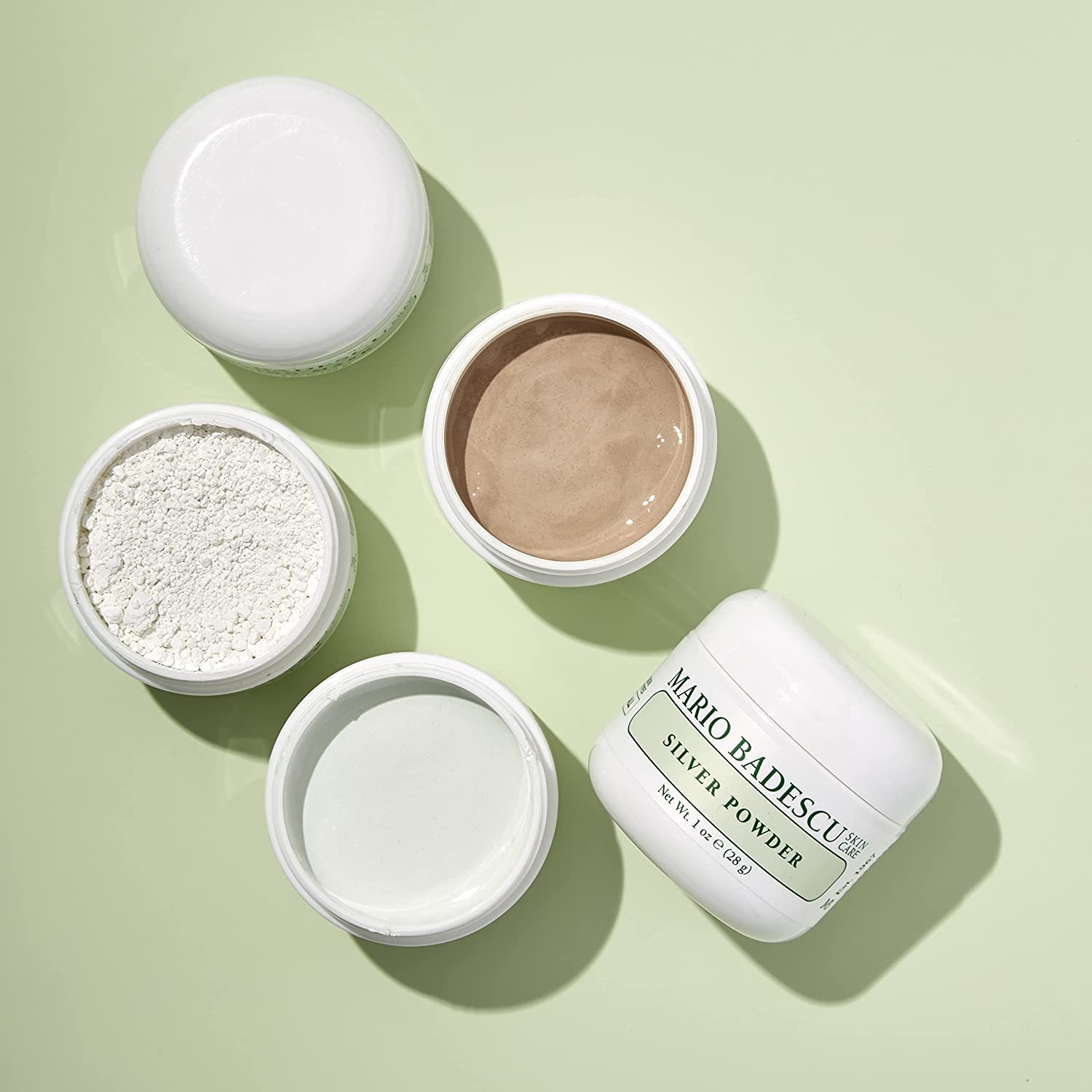 Mario Badescu Silver Powder, Skin Care Facial Pore Cleansing Mask With Kaolin Clay & Zinc Oxide, 0.56 Oz