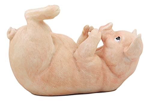 Ebros Babe Farm Pink Pig Wine Holder Decor Statue Whimsical Practical Pig Wine Caddy Storage Organizer