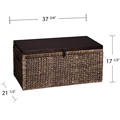 SEI Furniture Storage Trunk, Blackwashed, Espresso