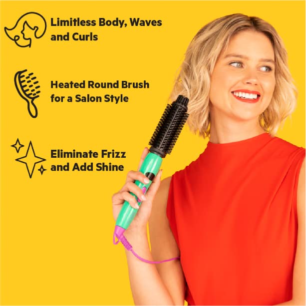 Flower Beauty Ionic Volumizing Styler - Versatile Ceramic Styling Iron - Straightens, Curls, Adds Volume & Shine to Hair - Includes 2 Heat Settings