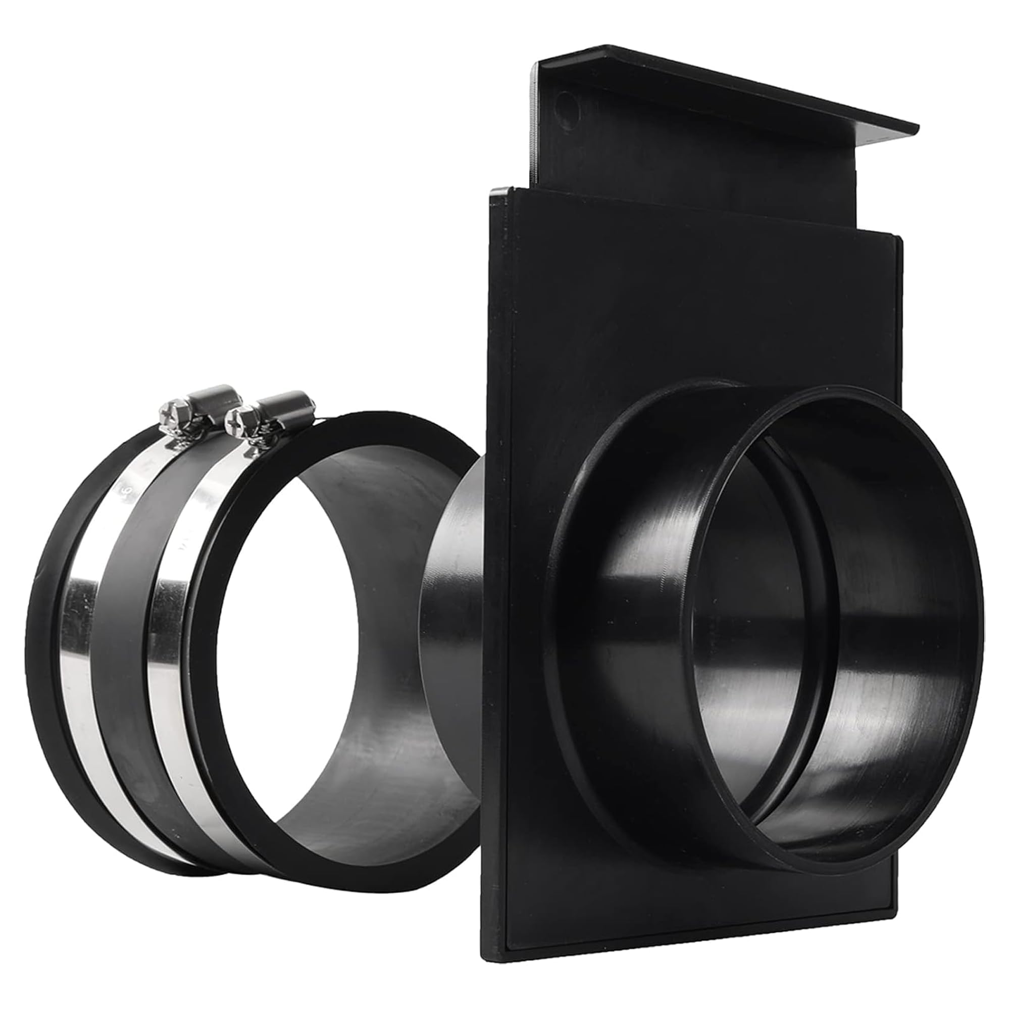 TonGass (1-Set) 4-Inch Blast Gates for Dust Collection Systems and Vacuum Fittings - with Easy to Use and Efficient Sliding Gates - Works with Flexible Hose Cuff Couplers