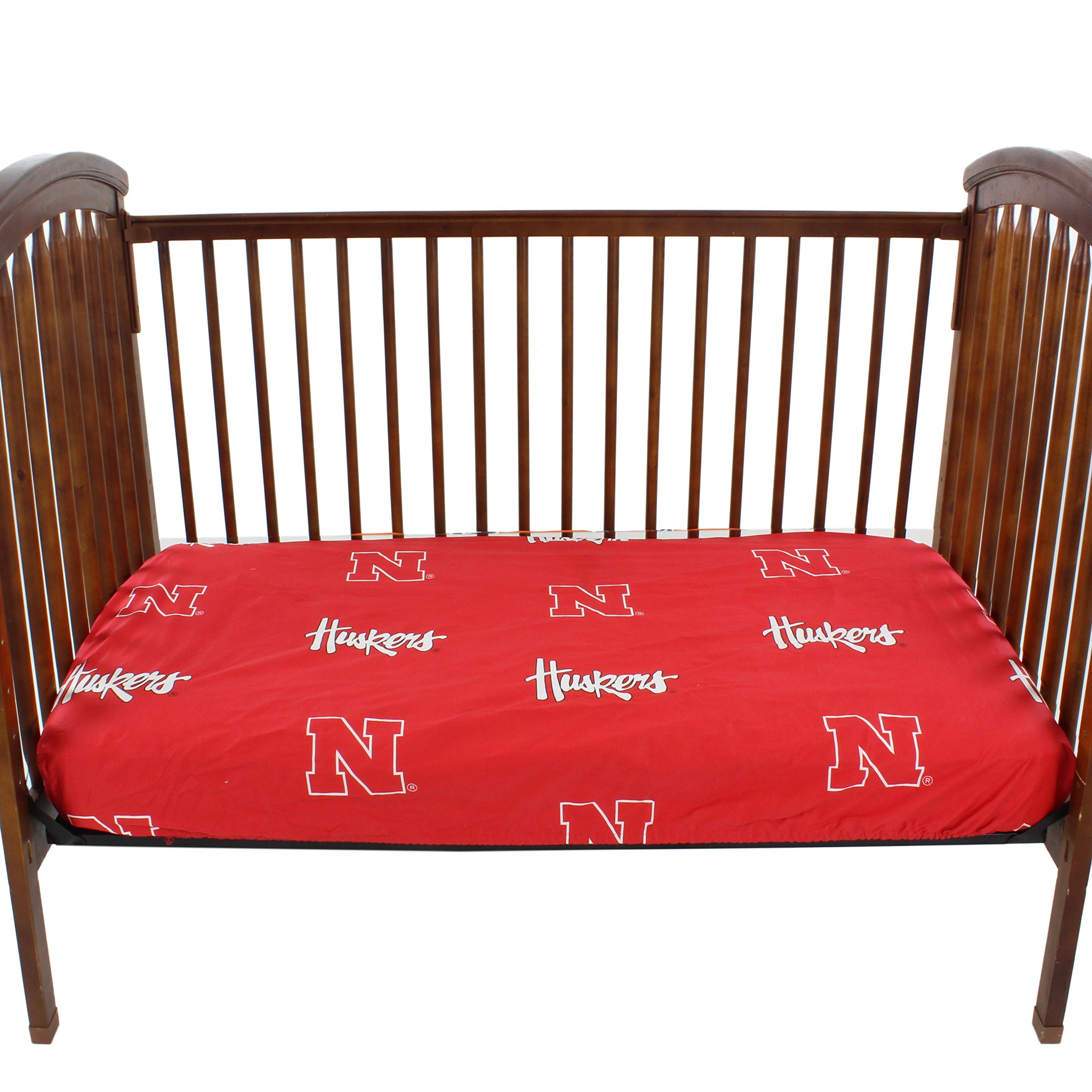 Nebraska Cornhuskers Baby Crib Fitted Sheet