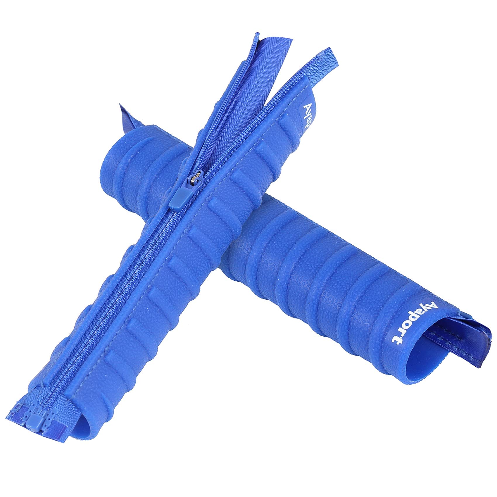 Ayaport Kayak Paddle Grips Non-Slip Zip Up Silicone Wraps for Take-Apart Paddles (Blue)