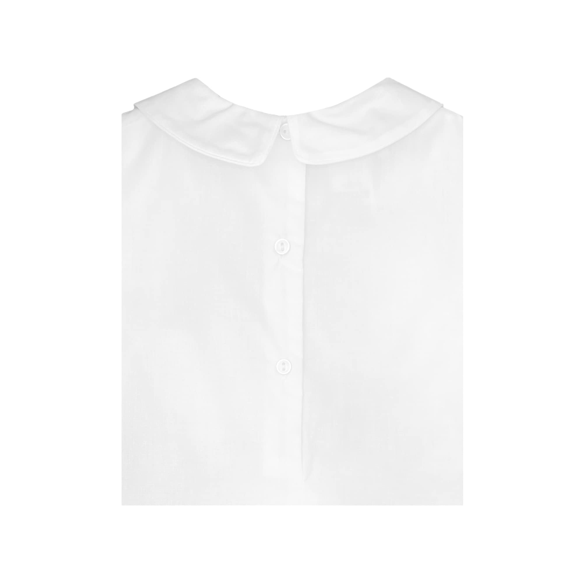 Petit Ami Baby Boys’ Shortall with Pintucks and Side Tabs, 24 Months, White