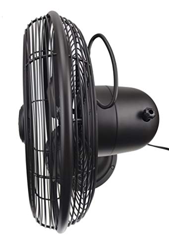 HUNTER Metal Retro Table Fan-Powerful 3 Speeds and Smooth Oscillation, 12", Oil-Rubbed Bronze