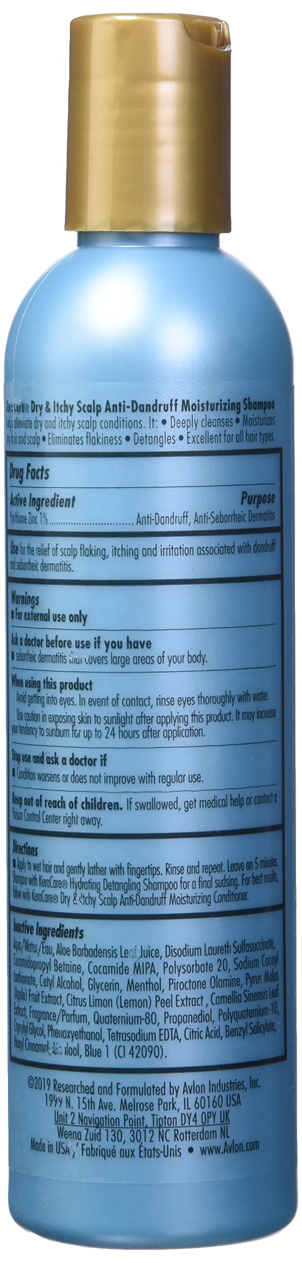 KeraCare Moisturizing Shampoo,8 oz - Sulfate Free, Relieves Dry and Itchy Scalp Conditions, Eliminates Flakes, Liquid Volume 240 ml