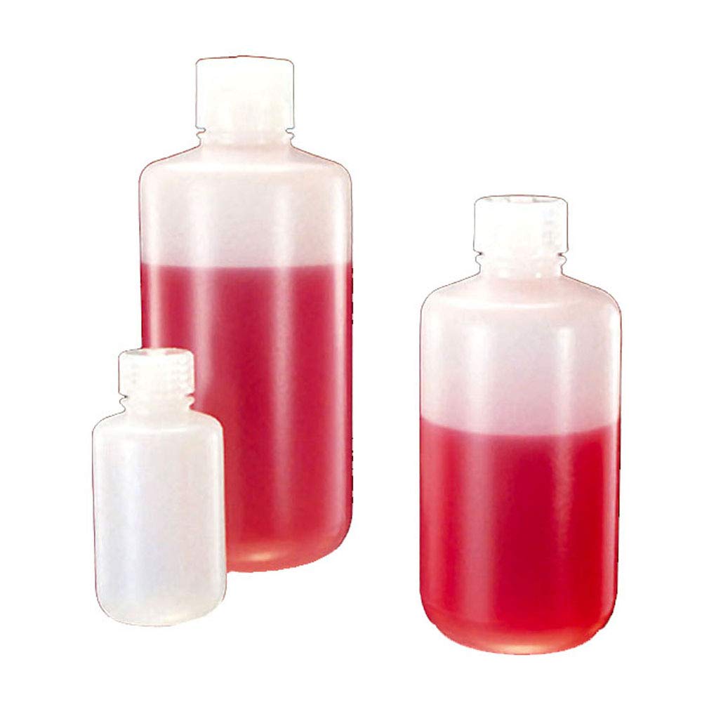 Nalgene 2189-0002 Wide-Mouth Lab Sample Bottle, HDPE, Economy, 60mL (Case of 72)