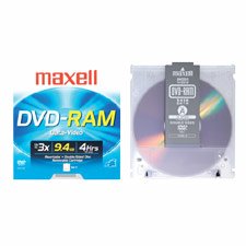 MAX636045 DVD RAM Disk, 3X, 9.4 GB, Double Sided, Branded