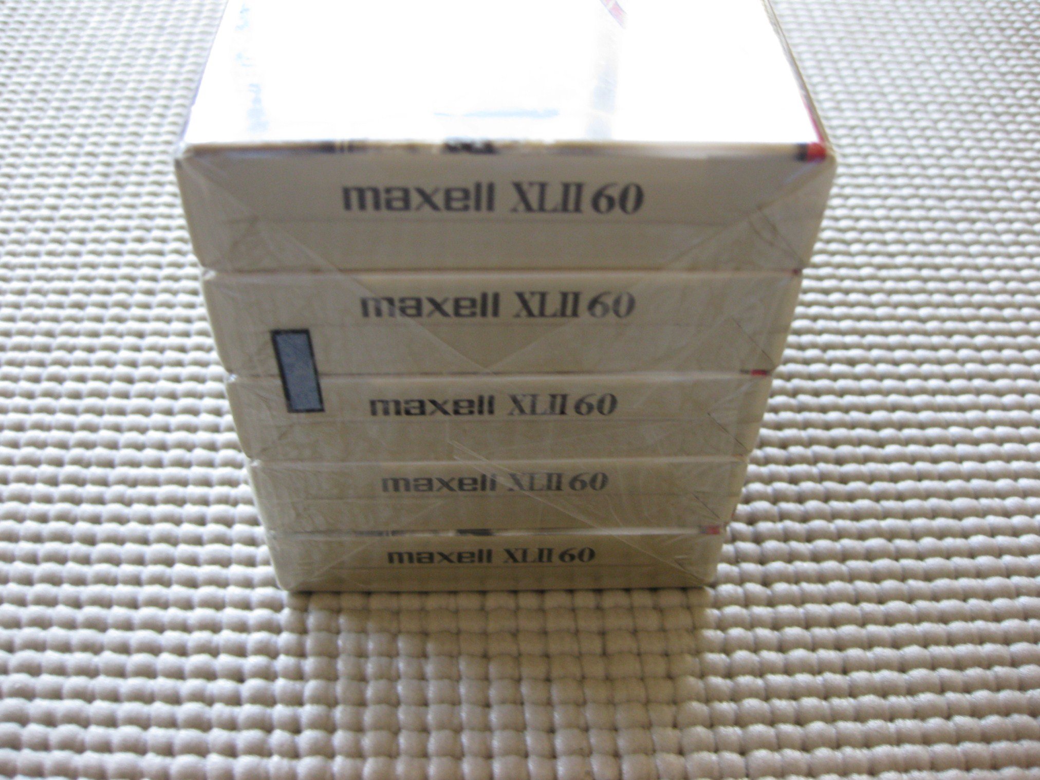 Maxell 139858 60-Minute High Bias Standard Cassette Audio Tape - 5 Pack