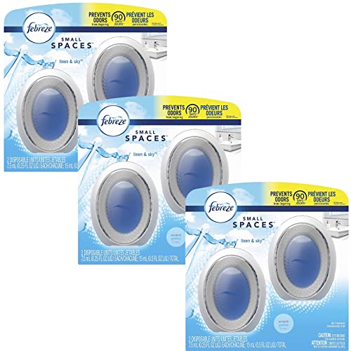 Febreze Small Spaces Air Freshener - Linen & Sky (Pack of 6)6
