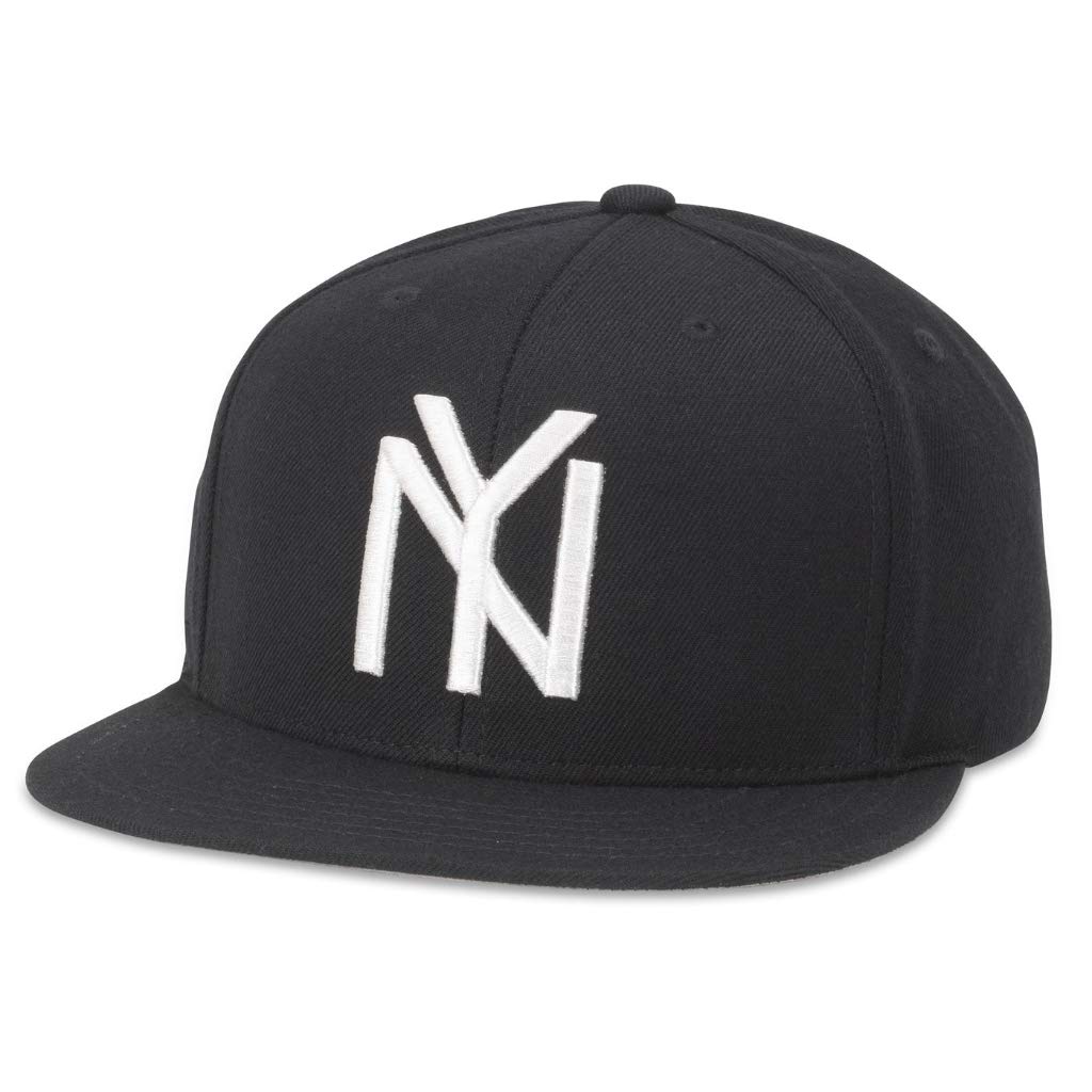 AMERICAN NEEDLE Archive 400 Series New York Black Yankees Negro League Vintage Baseball Snapback Hat (21006A-NBY-BLK)