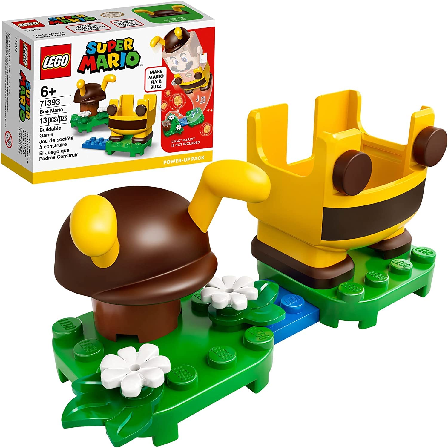 LEGO Super Mario Bee Mario Power-Up Pack 71393 Building Kit; Collectible Gift Toy for Creative Kids; New 2021 (13 Pieces)