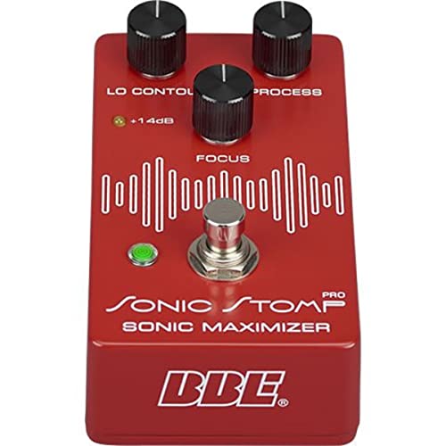BBE Sonic Stomp Pro - Premium Mini Compressor Pedal for Electric Guitar & Bass - Enhance Your Tone & Dynamics - Compact & Powerful