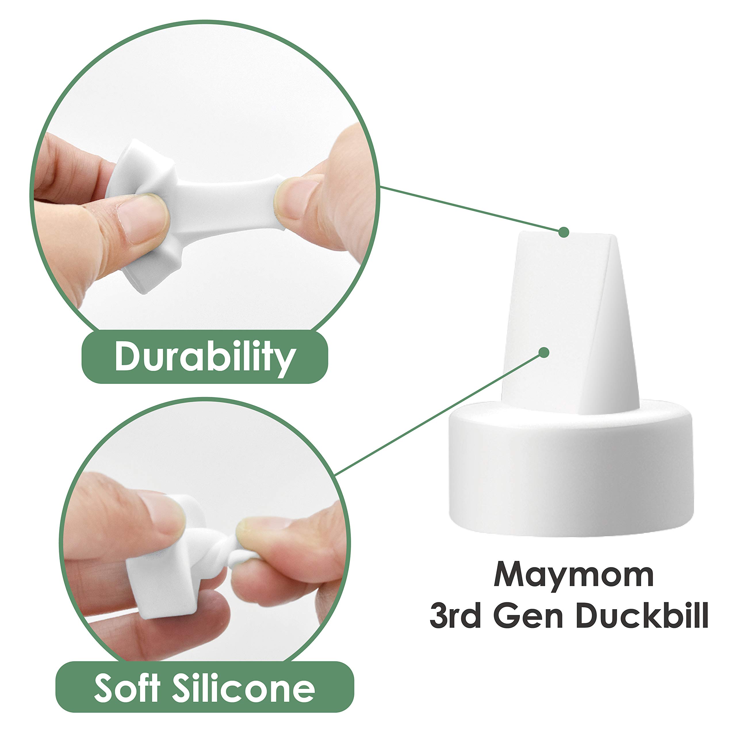 Maymom 6 Count Duckbill Valves Compatible with Spectra S1 Spectra S2 Spectra 9 Plus. Not Original Spectra Pump Parts Replace Spectra Duckbill Valve Not Original Spectra S2 Accessories (White x 6)