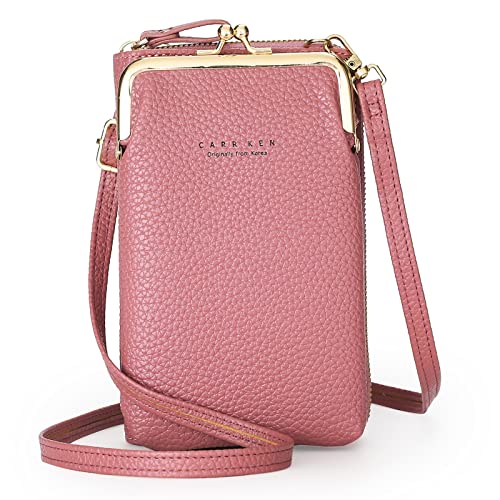 KINOUCHI Small Crossbody Bags Phone Purse for Women, PU Leather Shoulder Bag - Removable and Disassemble Shoulder Strap with Card Slot