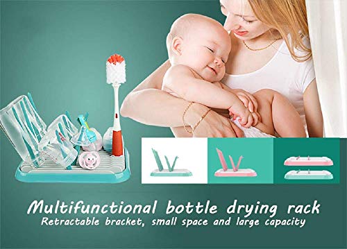 Easycomf Baby Bottle Drying Rack Dryer Space Saving Travel Holder for Pump Cup Accessories