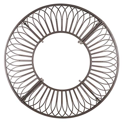 Design Toscano ZJ12063 Roundabout Circular Garden Tree Bench Seat, 47 Inch, Grey