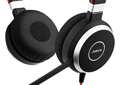 Jabra Evolve 40 Professional Wired Headset, Stereo, MS-Optimized β Telephone Headset for Greater Productivity, Superior Sound for Calls and Music, 3.5mm Jack/USB Connection, All-Day Comfort Design