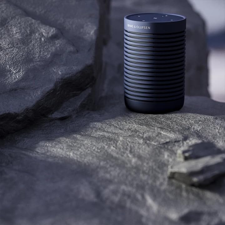 Bang & Olufsen Beosound Explore - Wireless Portable Outdoor Bluetooth speaker, IP 67 Dustproof and Waterproof, Navy
