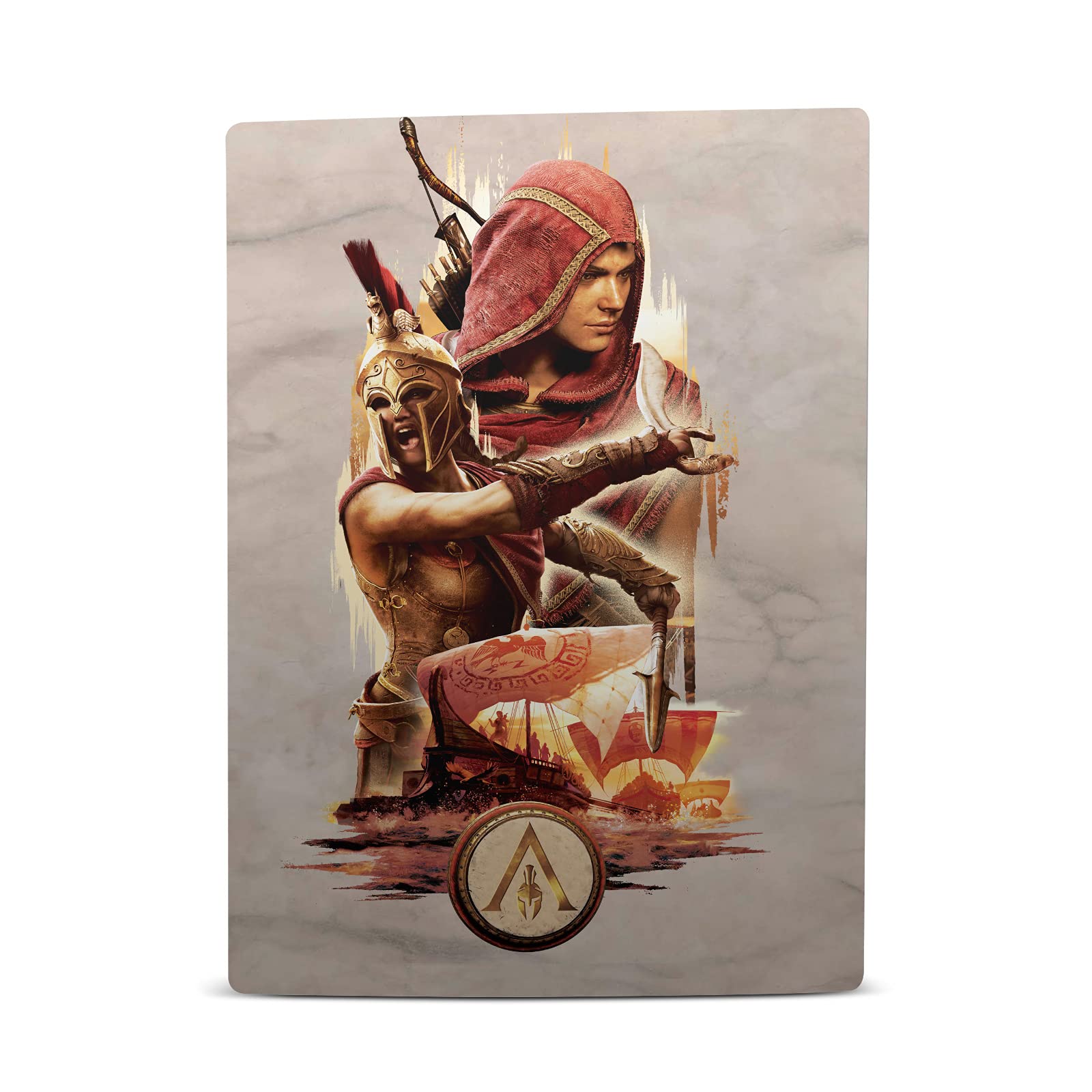 Head Case Designs Officially Licensed Assassin's Creed Kassandra Odyssey Artwork Vinyl Faceplate Sticker Gaming Skin Case Cover Compatible with Sony Playstation 5 PS5 Digital Edition Console
