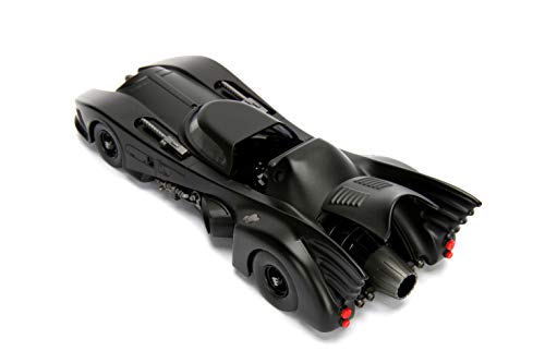 Dc Comic 1989 Batmobile With 2.75" Batman Metals Diecast Vehicle With Figure, Black