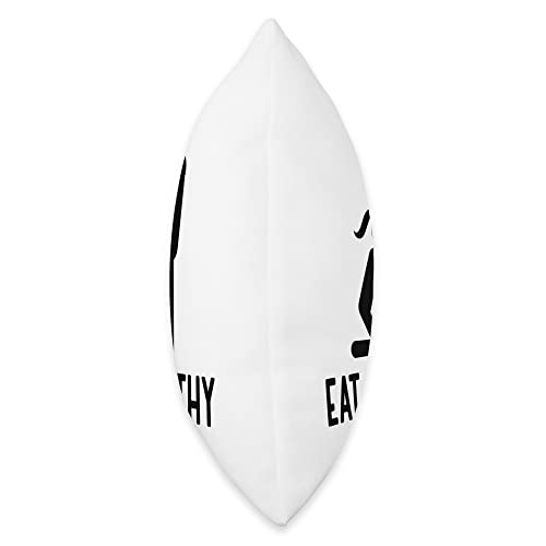 Eat Health Adult Joke Funny Sexy Saying Valentine Pun Humor Throw Pillow