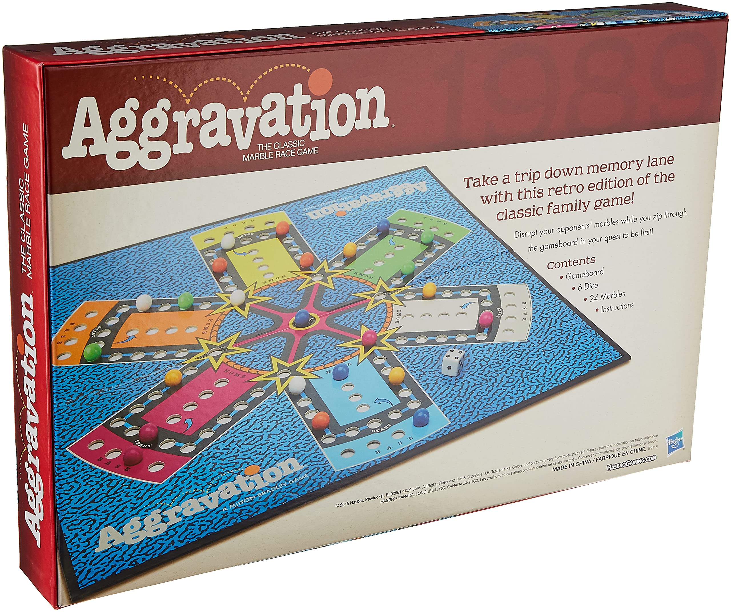 Hasbro Gaming Aggravation Game Retro Series 1989 Edition (Amazon Exclusive)