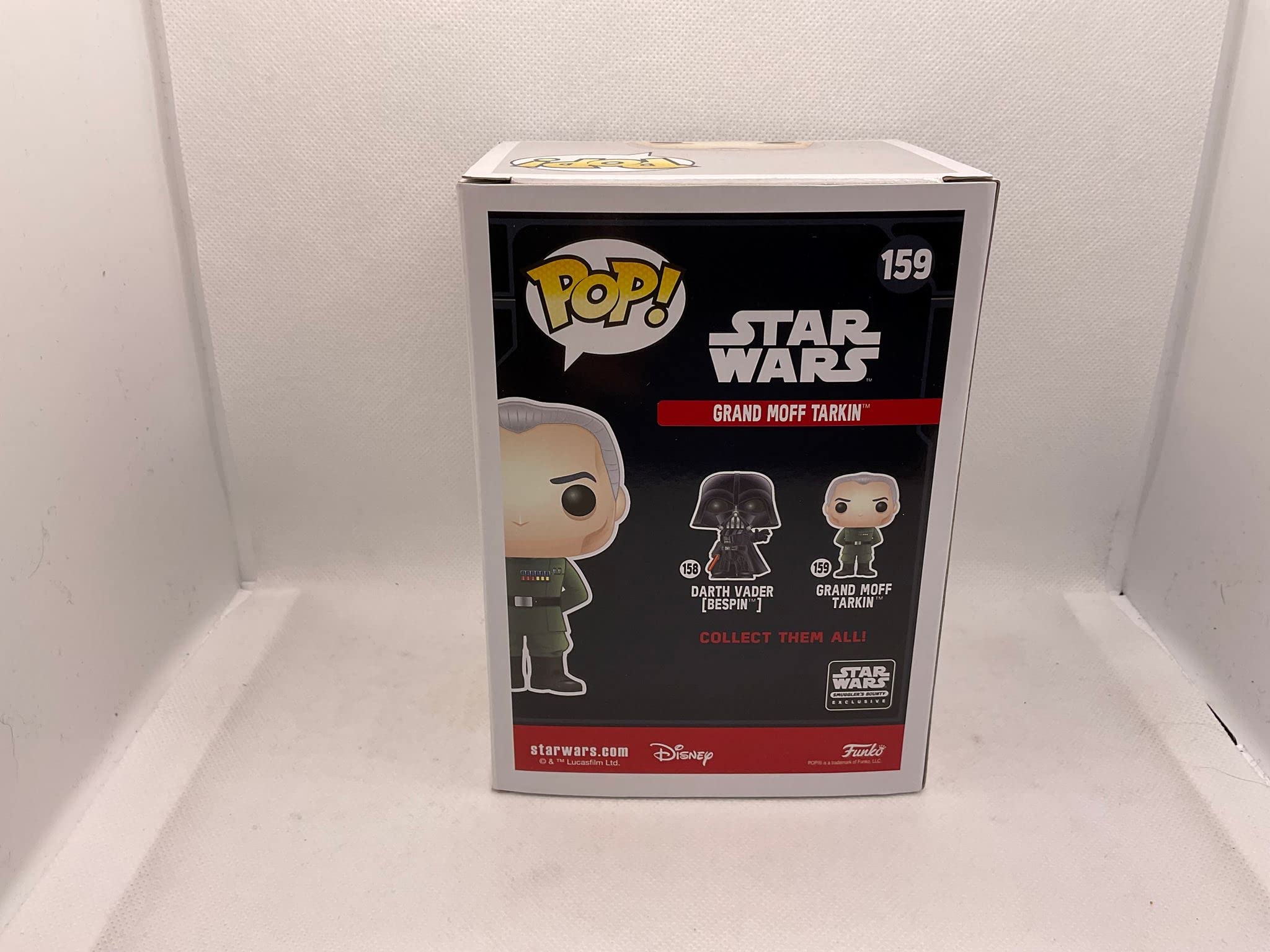 Funko Pop! Star Wars Smuggler's Bounty Exclusive Death Star Grand Moff Tarkin #159 Vinyl Figure (Bundled with Pop Box Protector CASE)